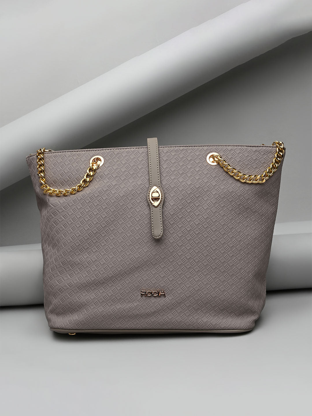 Shop Rocia By Regal Grey Womentextured Tote Bag Online