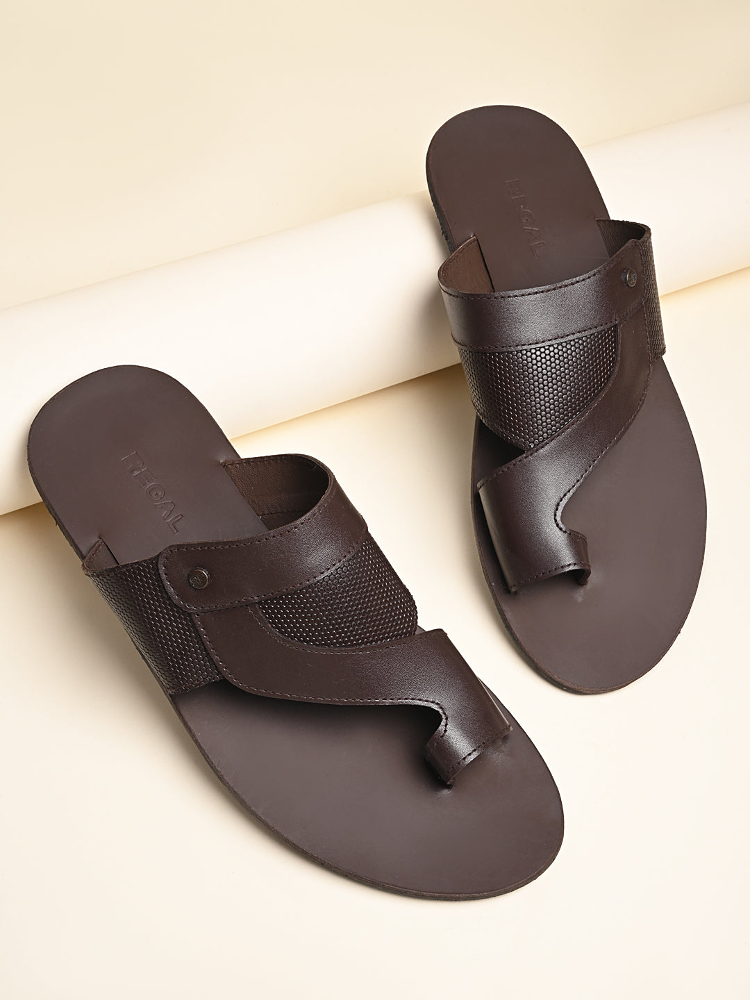 Shop Regal Brown Men Casual One Toe Sandals Online
