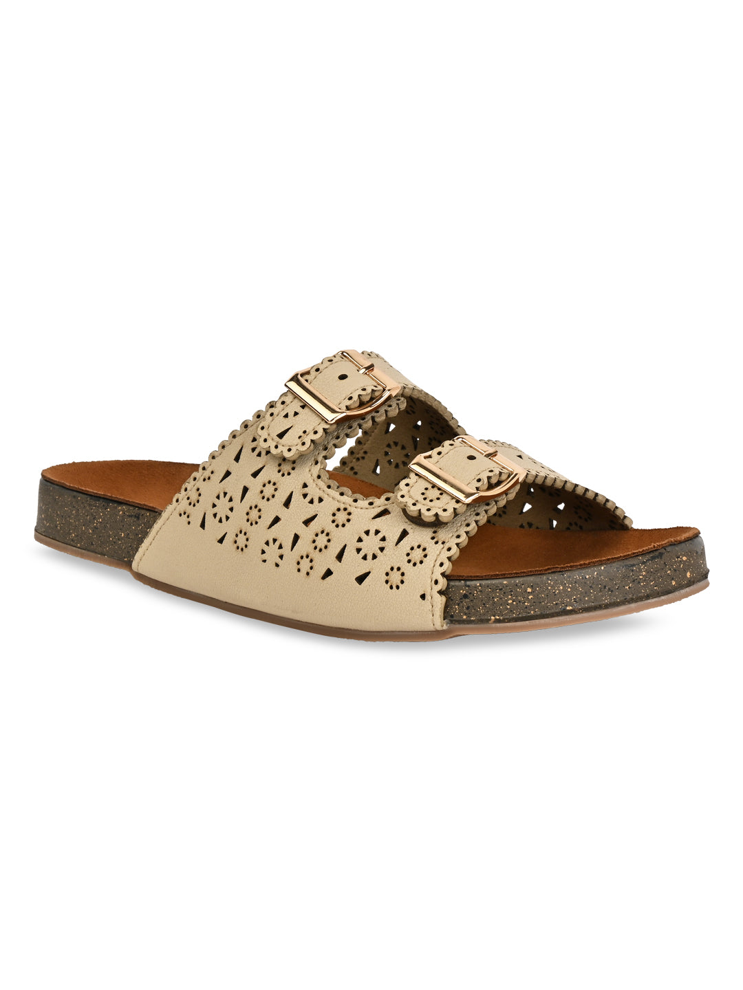 Shop Rocia By Regal Beige Women Casual Laser Cut Flats Online