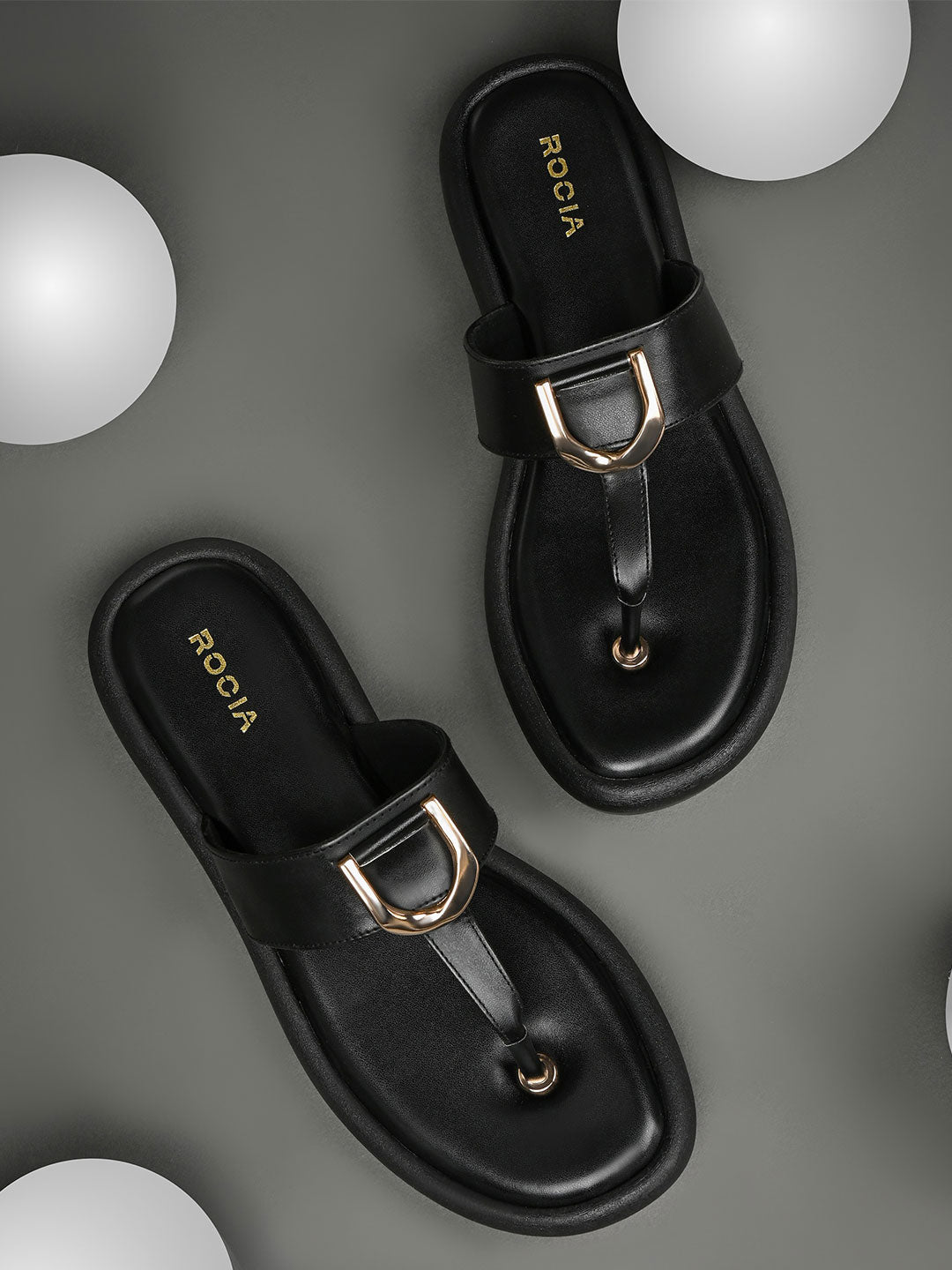 Shop Rocia By Regal Black Women Casual Buckled Flats 51183BLACK