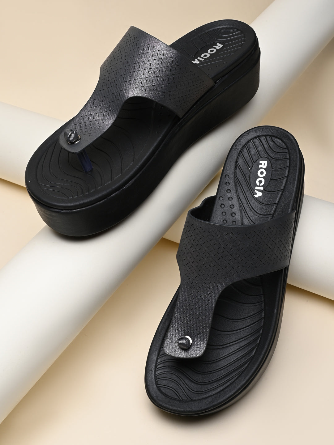 Shop Rocia By Regal Gun Metal Women Casual Wedge Heels Online