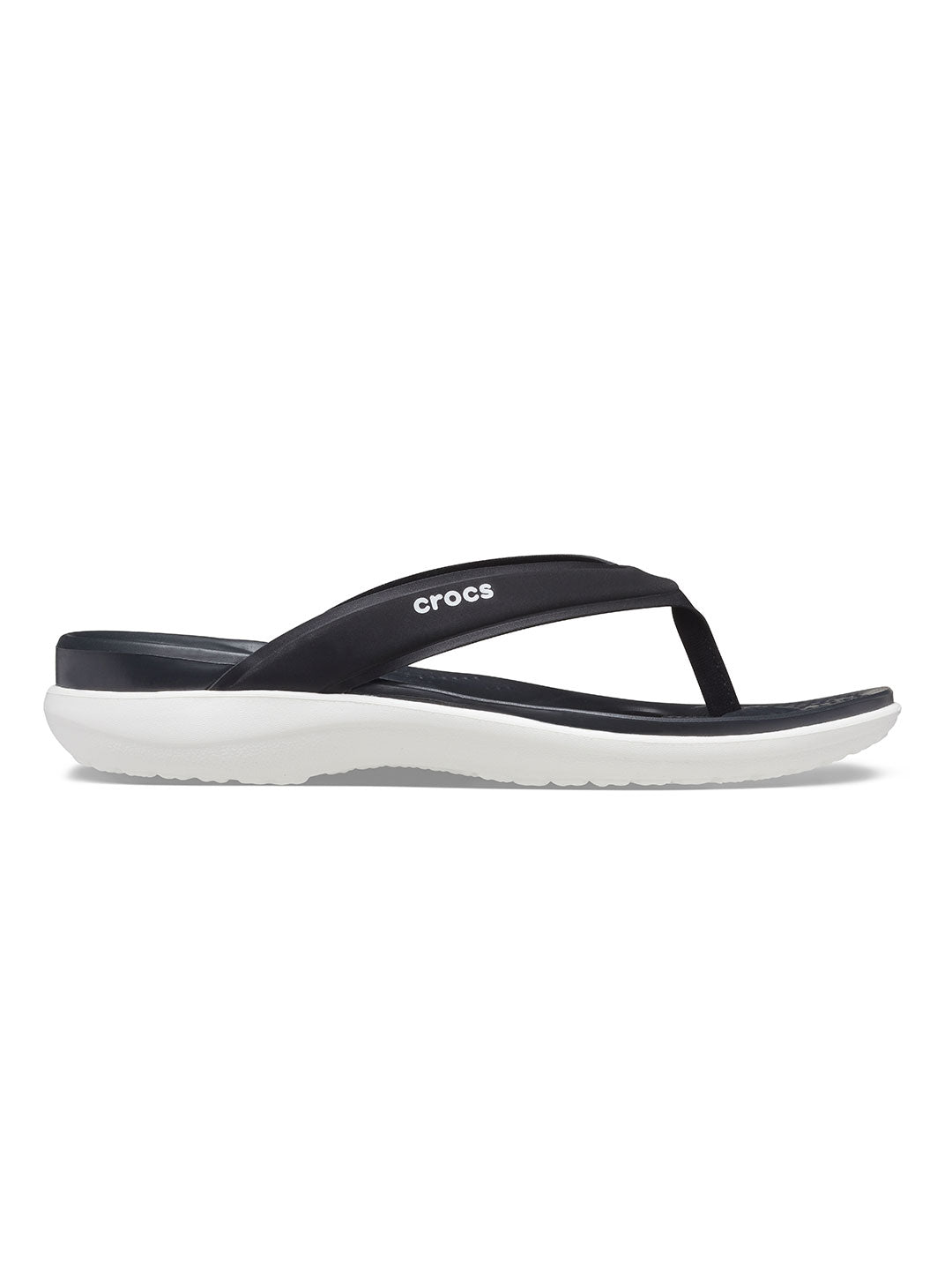 Shop Crocs Black Women Capri V Sporty Flip Flops Online