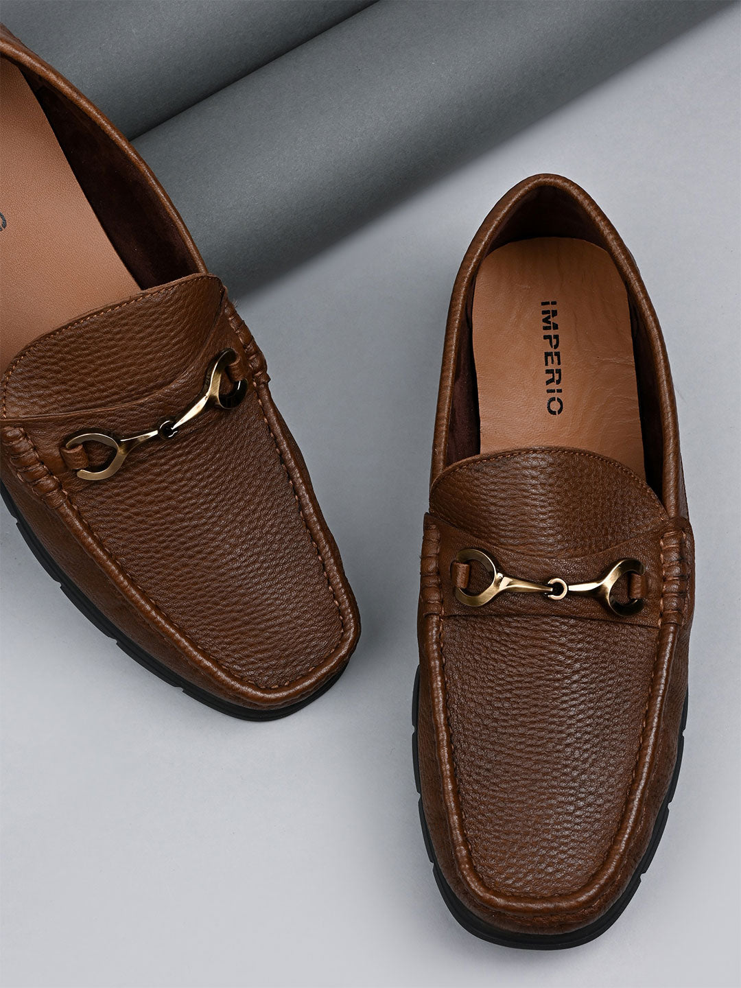 Shop Imperio By Regal Tan Men Classic Must-Have Loafers Online